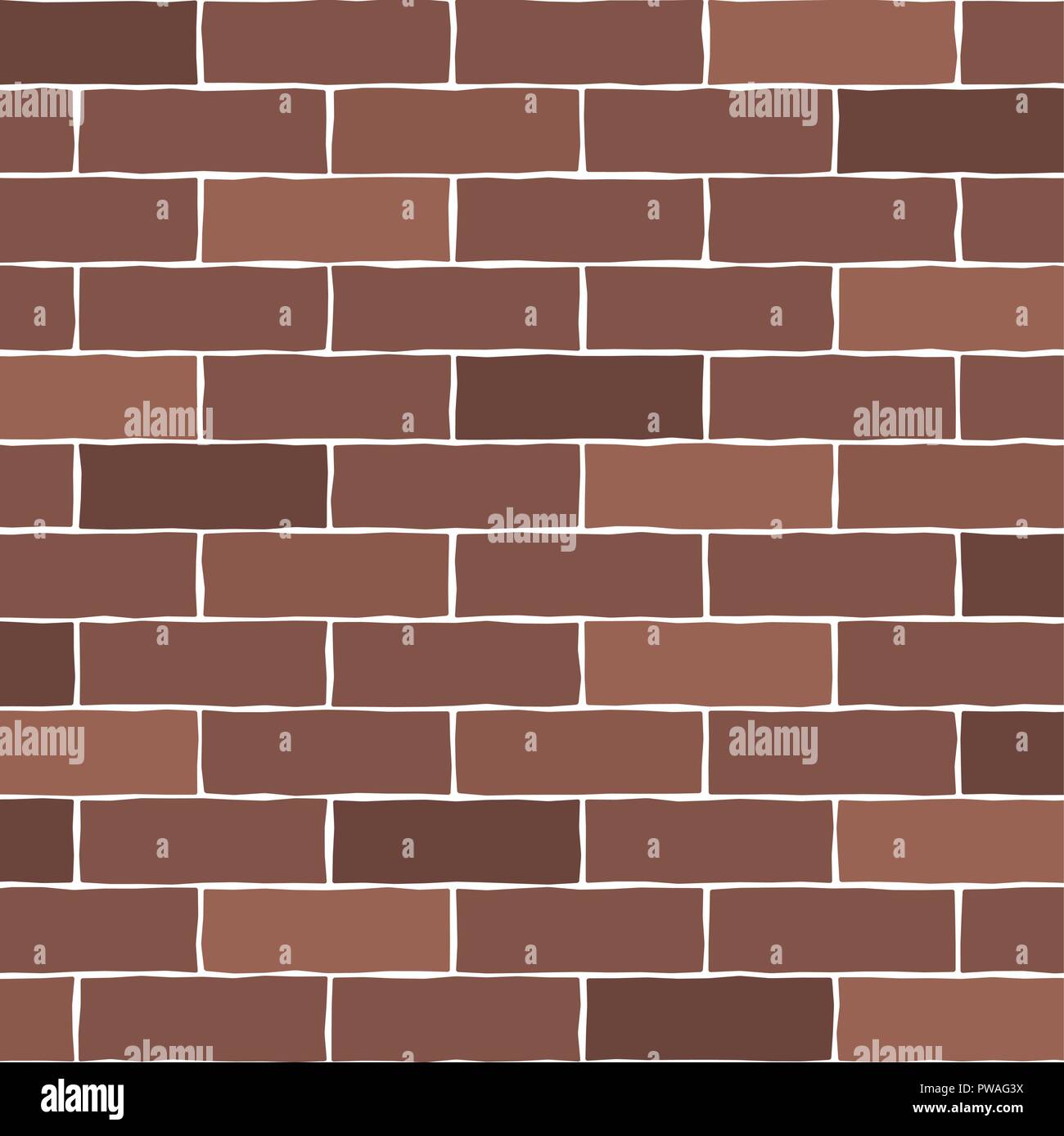 Brown square brick wall flat icon, vector illustration Stock Vector ...