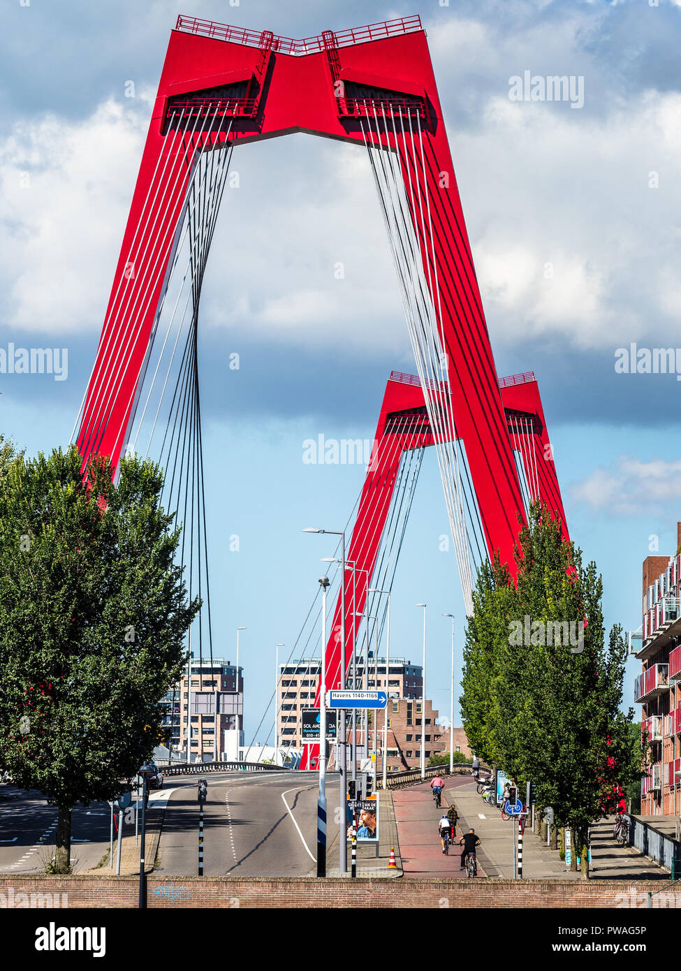Willemsbrug Bridge Rotterdam - a bridge in the centre of Rotterdam ...