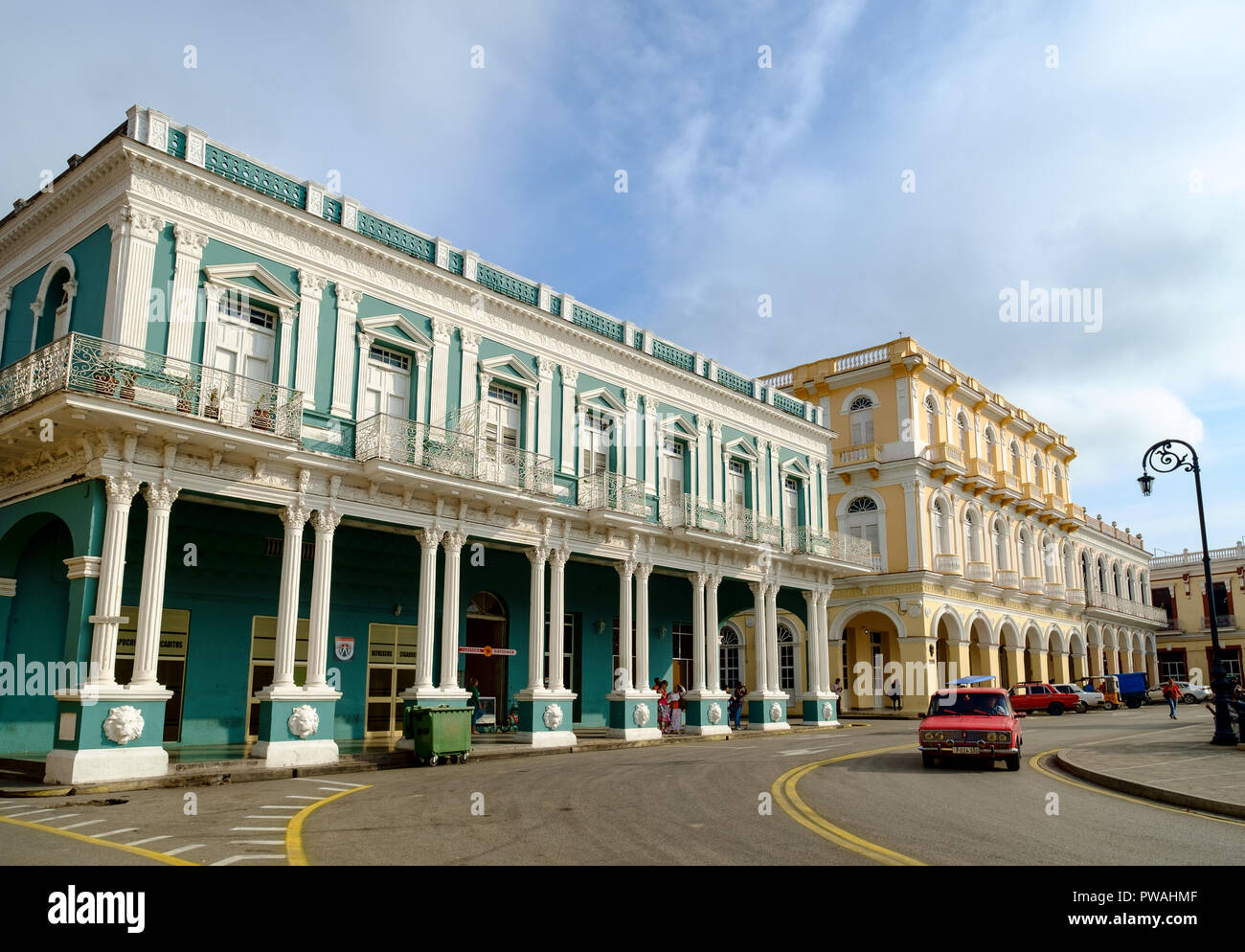 Spanish Colonial Buildings in Sancti Spiritus, Cuba Stock Photo - Alamy