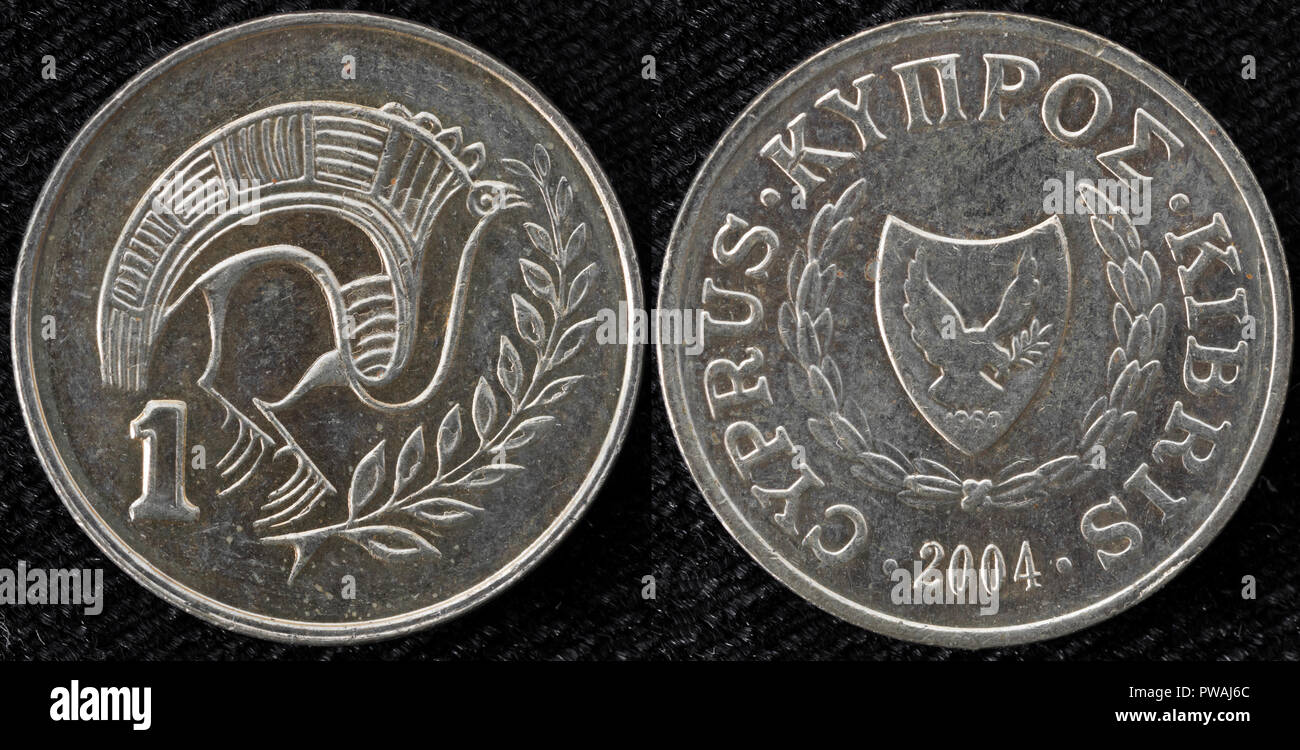 1 cent coin, Cyprus, 2004 Stock Photo - Alamy