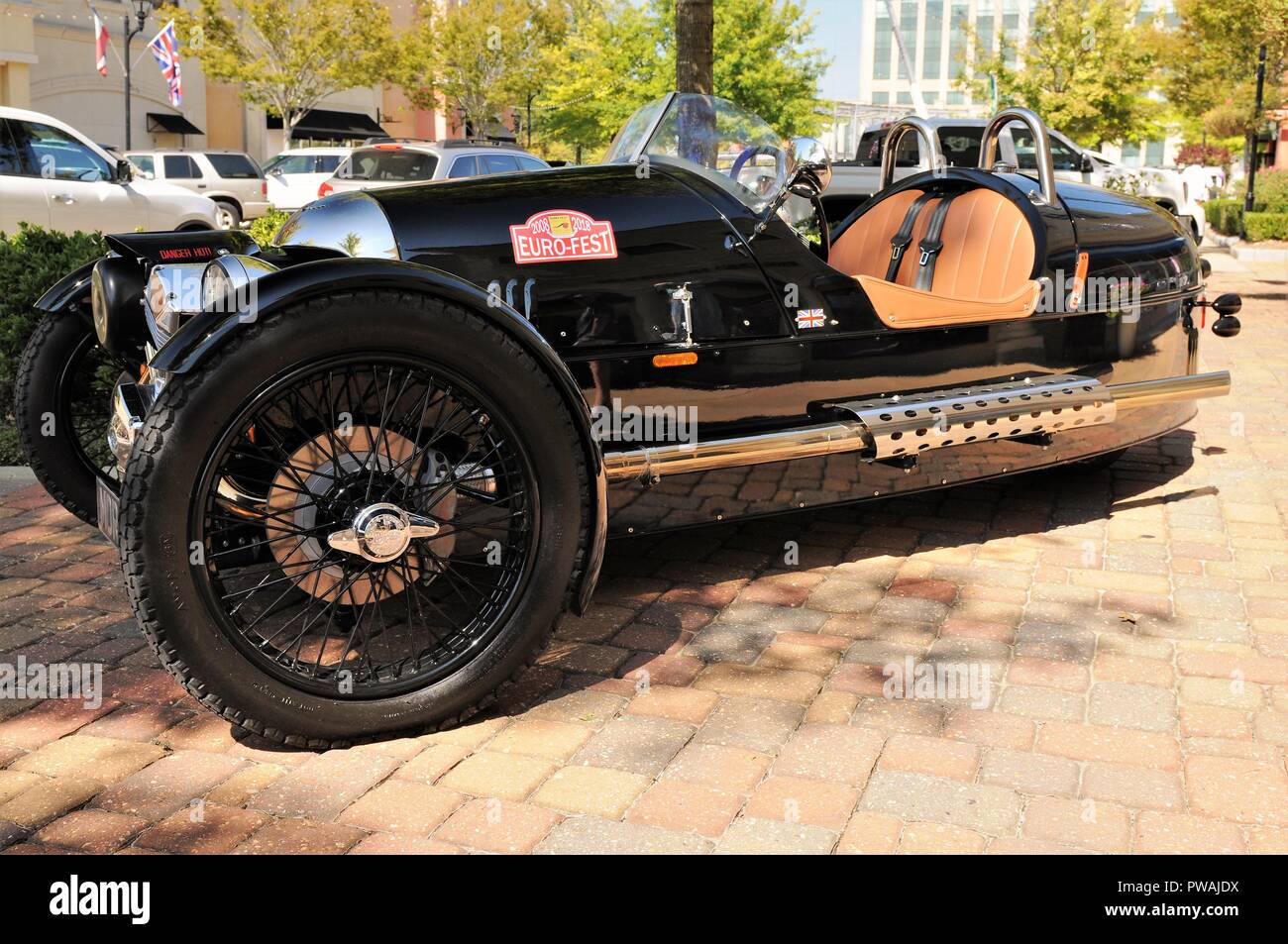 English three wheel Morgan sports car Stock Photo - Alamy