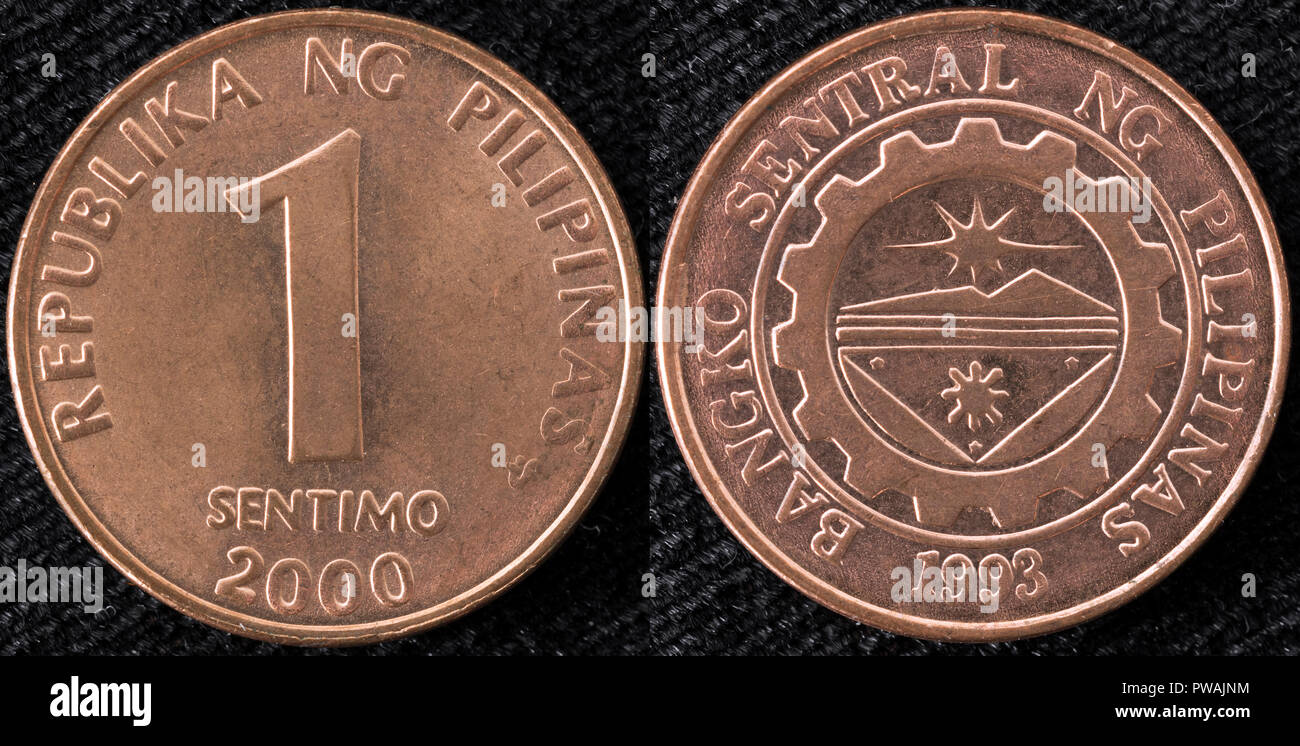 sentimo coin, Phillipines, 2000 Stock Photo - Alamy