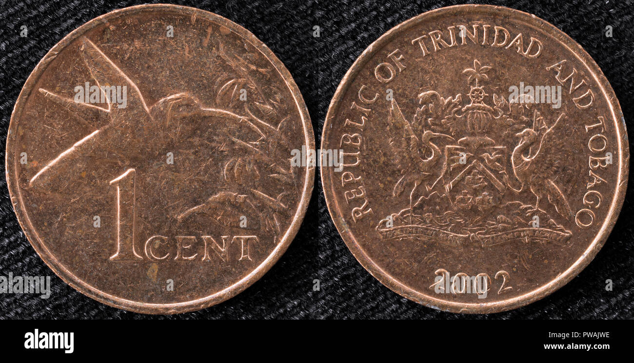 1 cent coin, Trinidad and Tobago, 2002 Stock Photo - Alamy