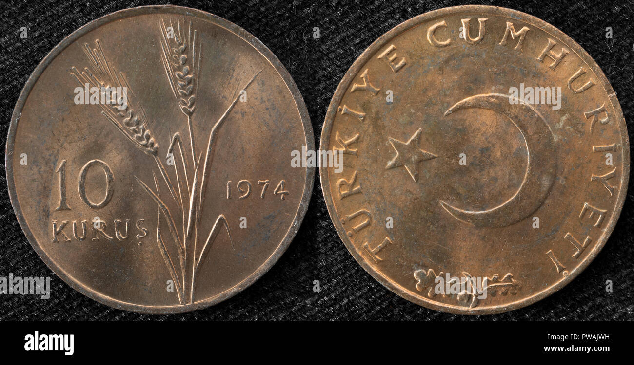 10 kurus coin turkey hi-res stock photography and images - Alamy