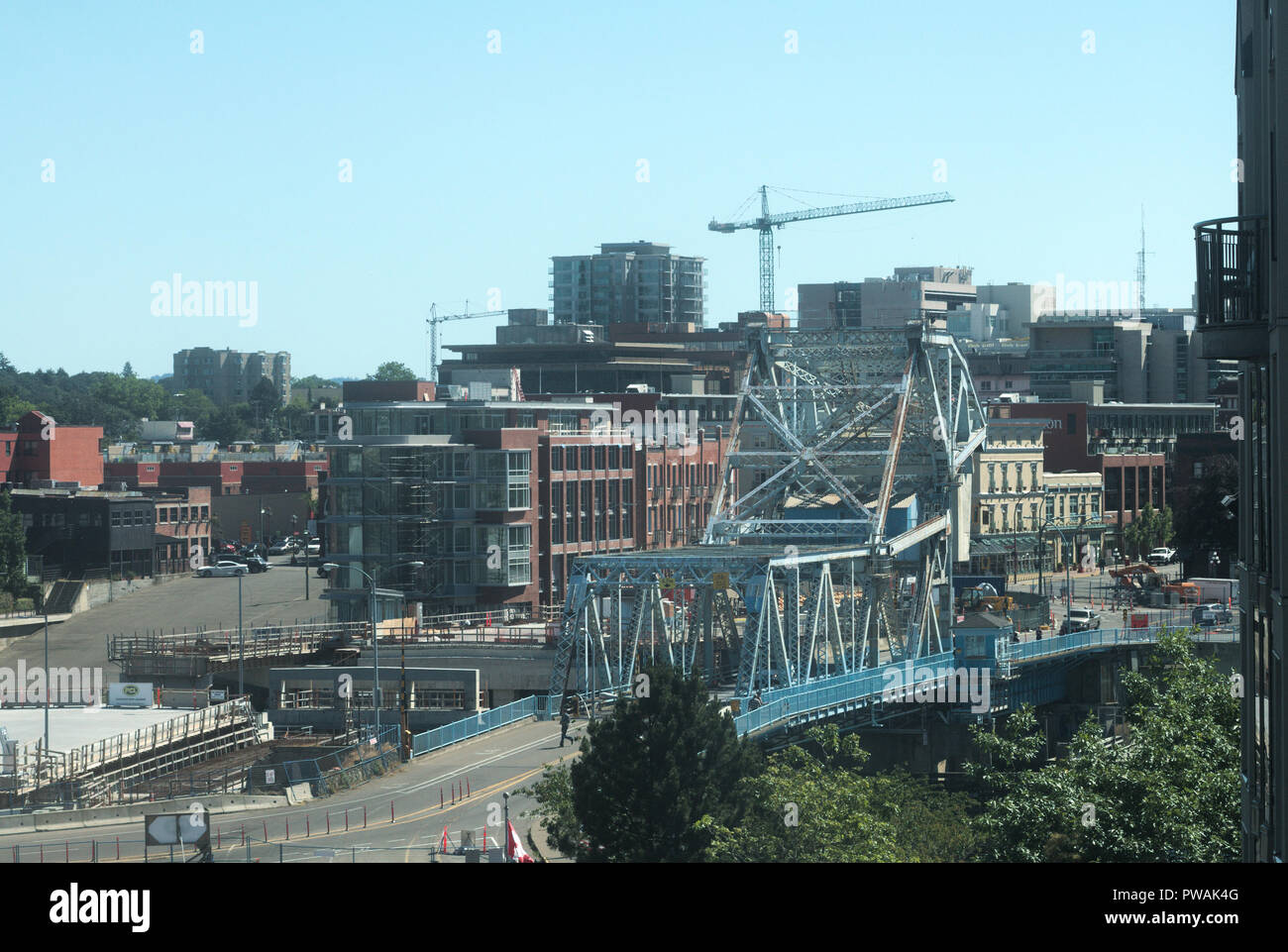 Victoria bc johnson street bridge hi-res stock photography and images ...