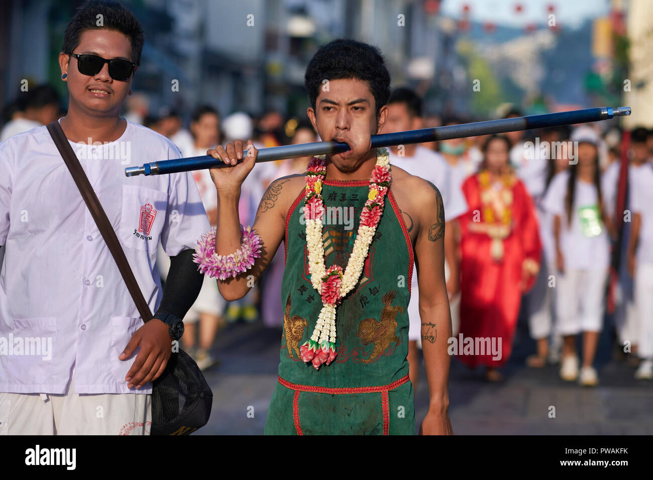 A procession during the Vegetarian Festival (Nine Emperor Gods Festival ...