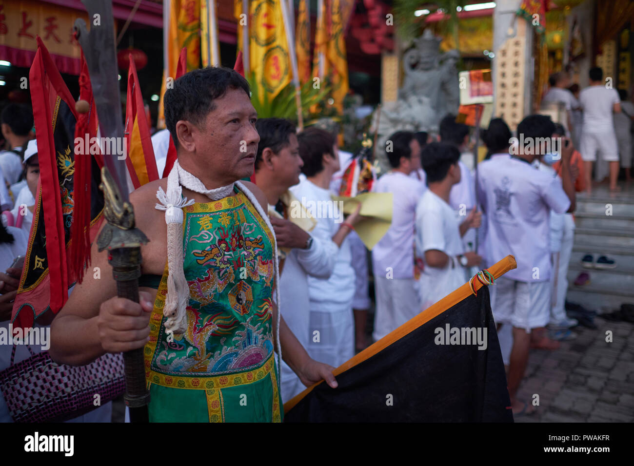 A procession during the Vegetarian Festival (Nine Emperor Gods Festival ...