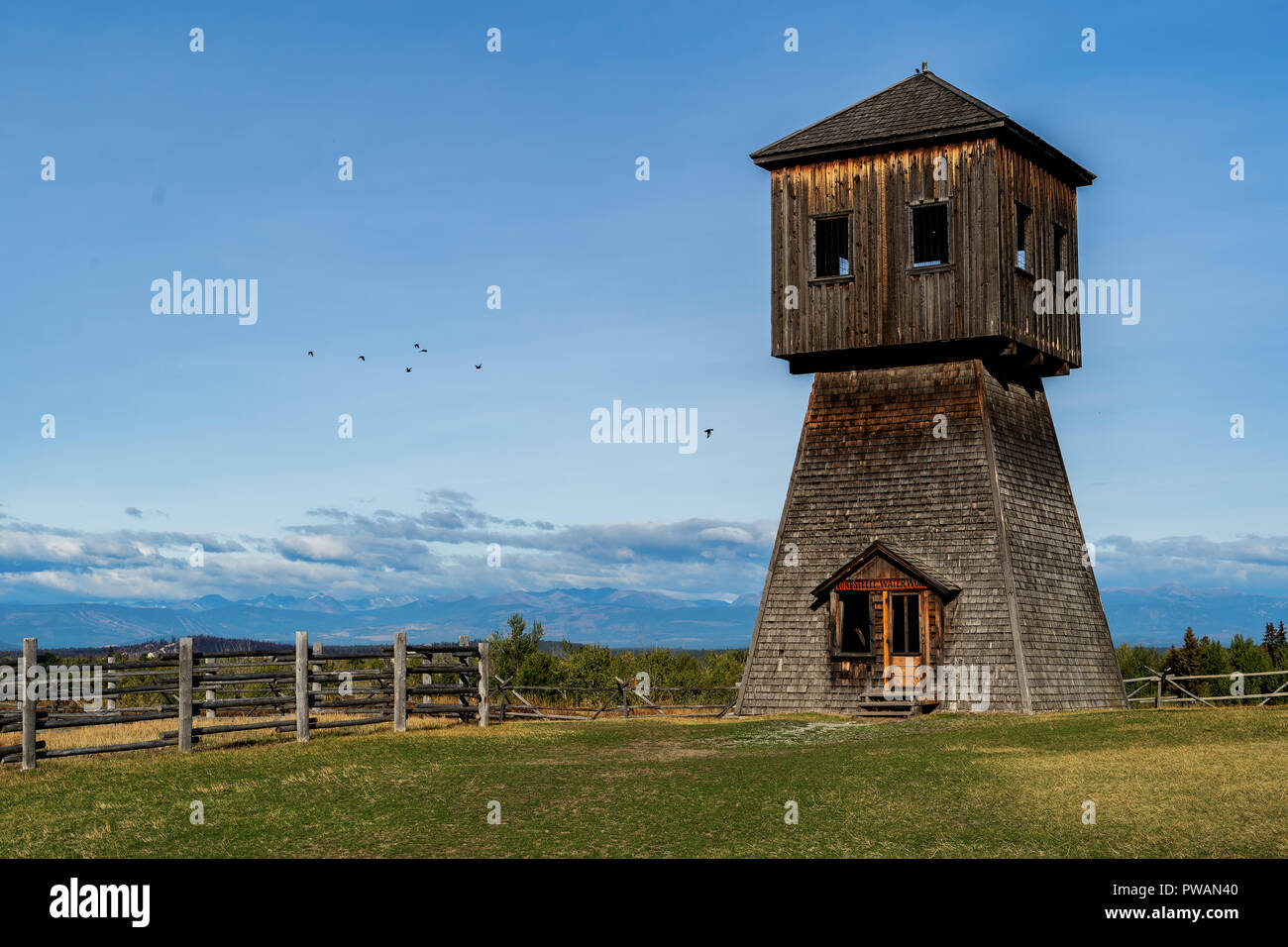 FORT STEELE, BC - SEPT. 27, 2018: Heritage town from Gold Rush era ...