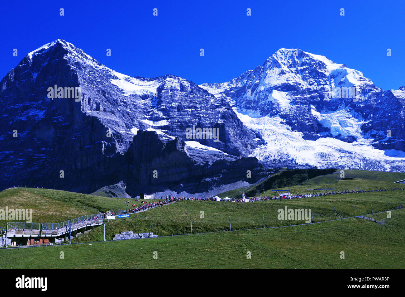 Interlaken: The finish of the Jungfrau Marathon, where masses of people ...