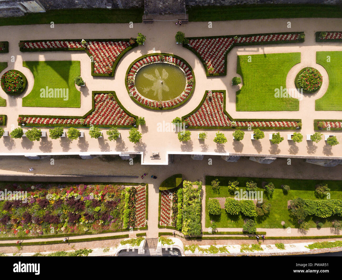 Gardens of the Usse Castle, Usse, Indre et Loire, Loire Valley, France ...