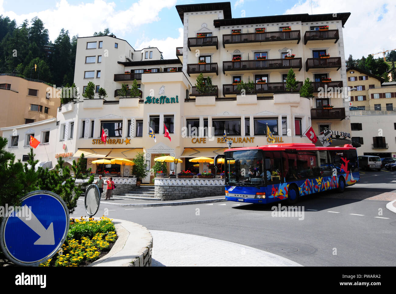 St moritz center hi-res stock photography and images - Alamy