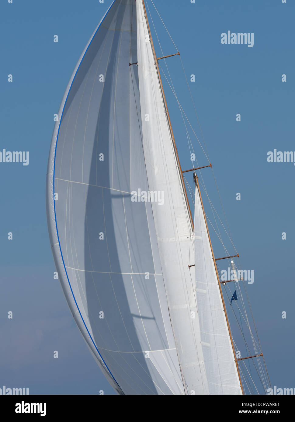 Close up white sail hi-res stock photography and images - Alamy