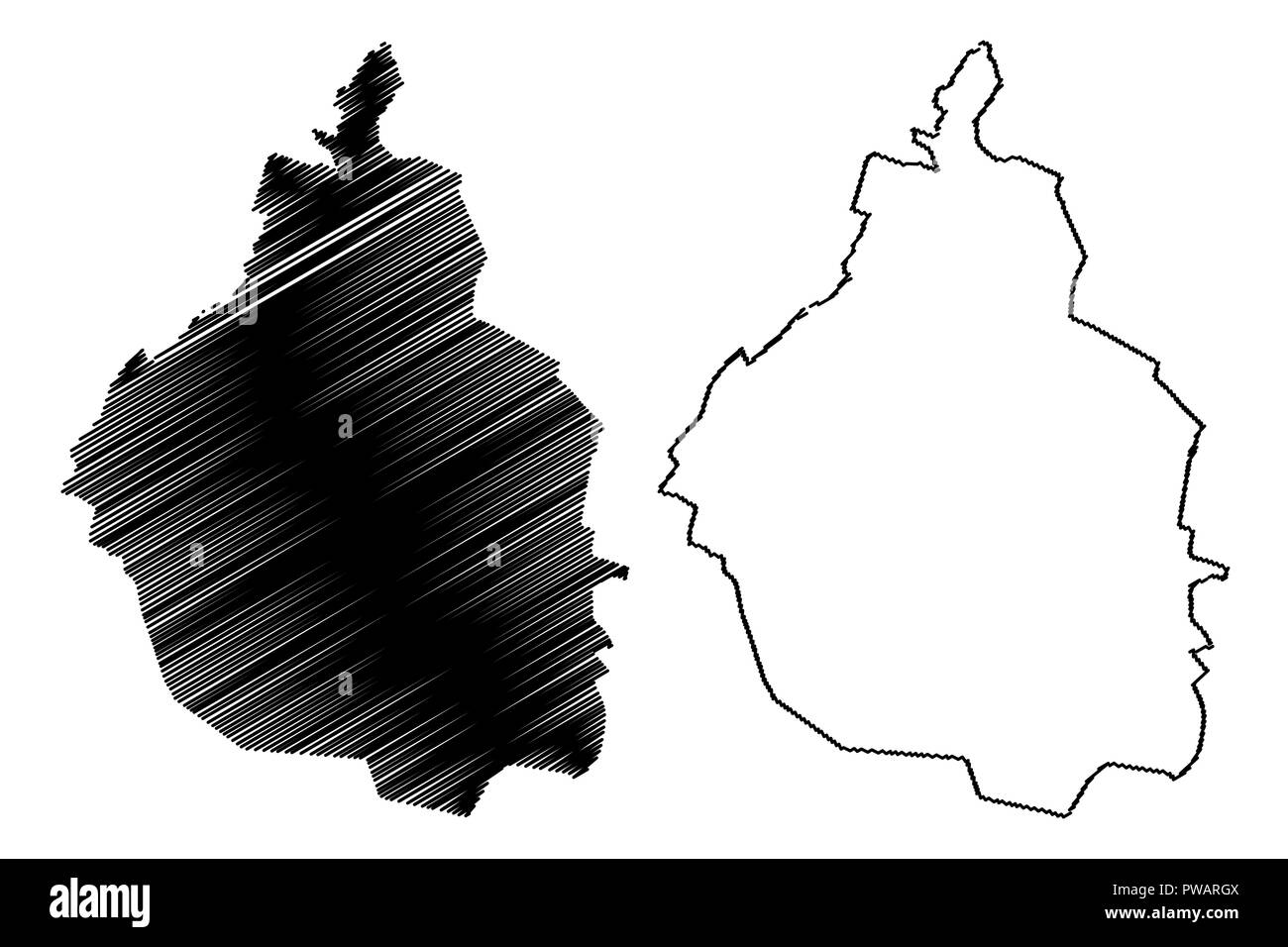 Mexico City (United Mexican States, Mexico, federal republic) map ...