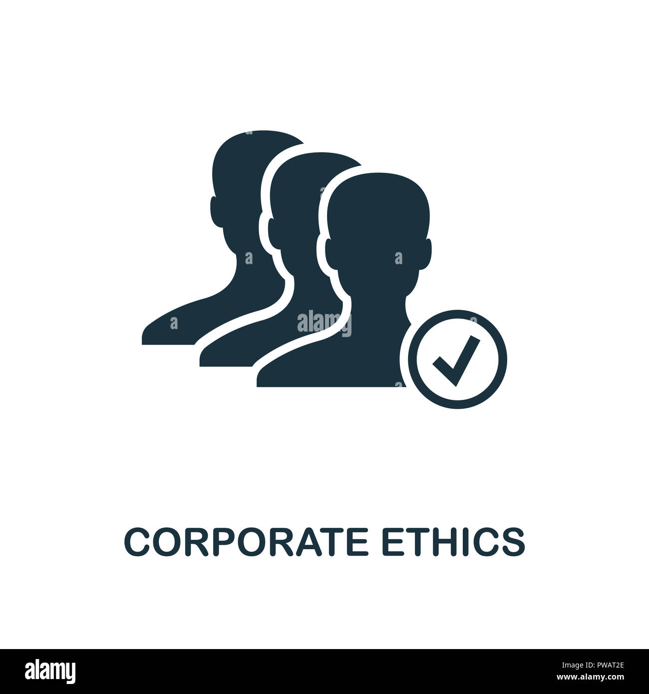 Corporate Ethics icon. Monochrome style design from business ethics ... Corporate Ethics icon. Monochrome style design from business ethics ...