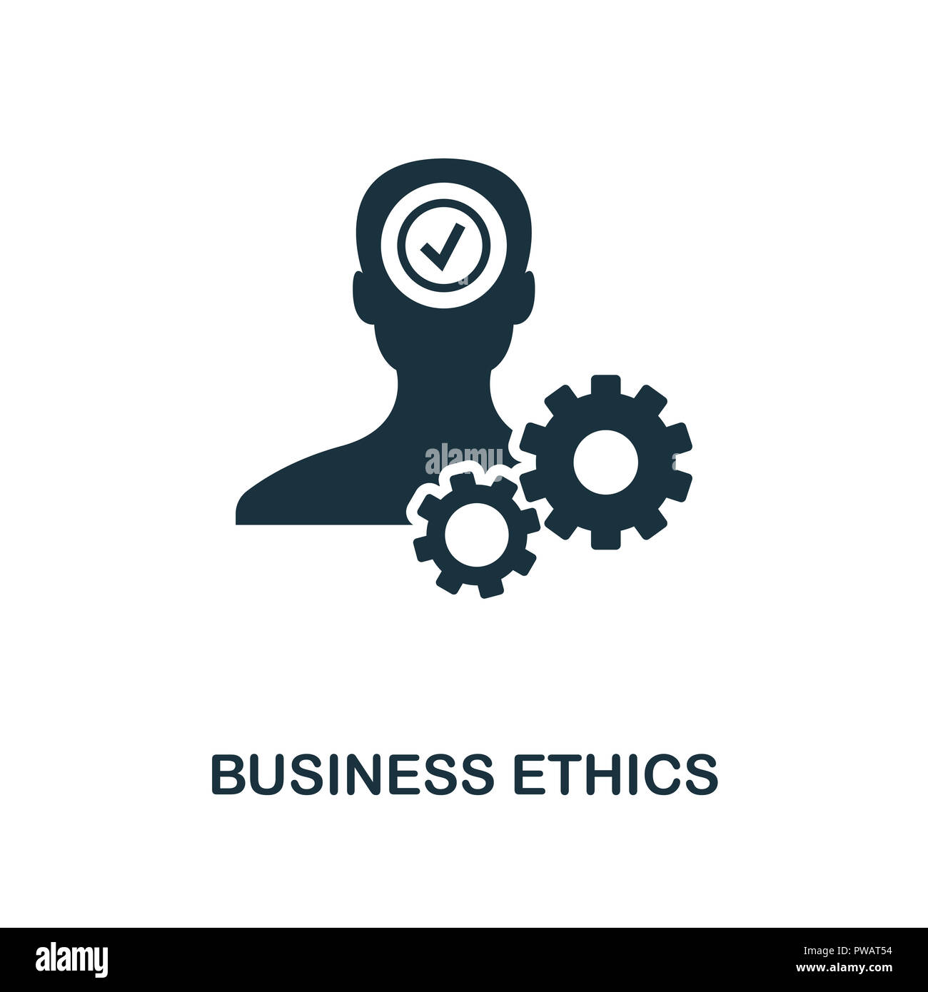 Business Ethics icon. Monochrome style design from business ethics ...
