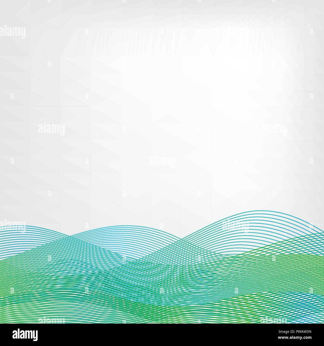 abstract vector waved line background - green and blue Stock Vector ...