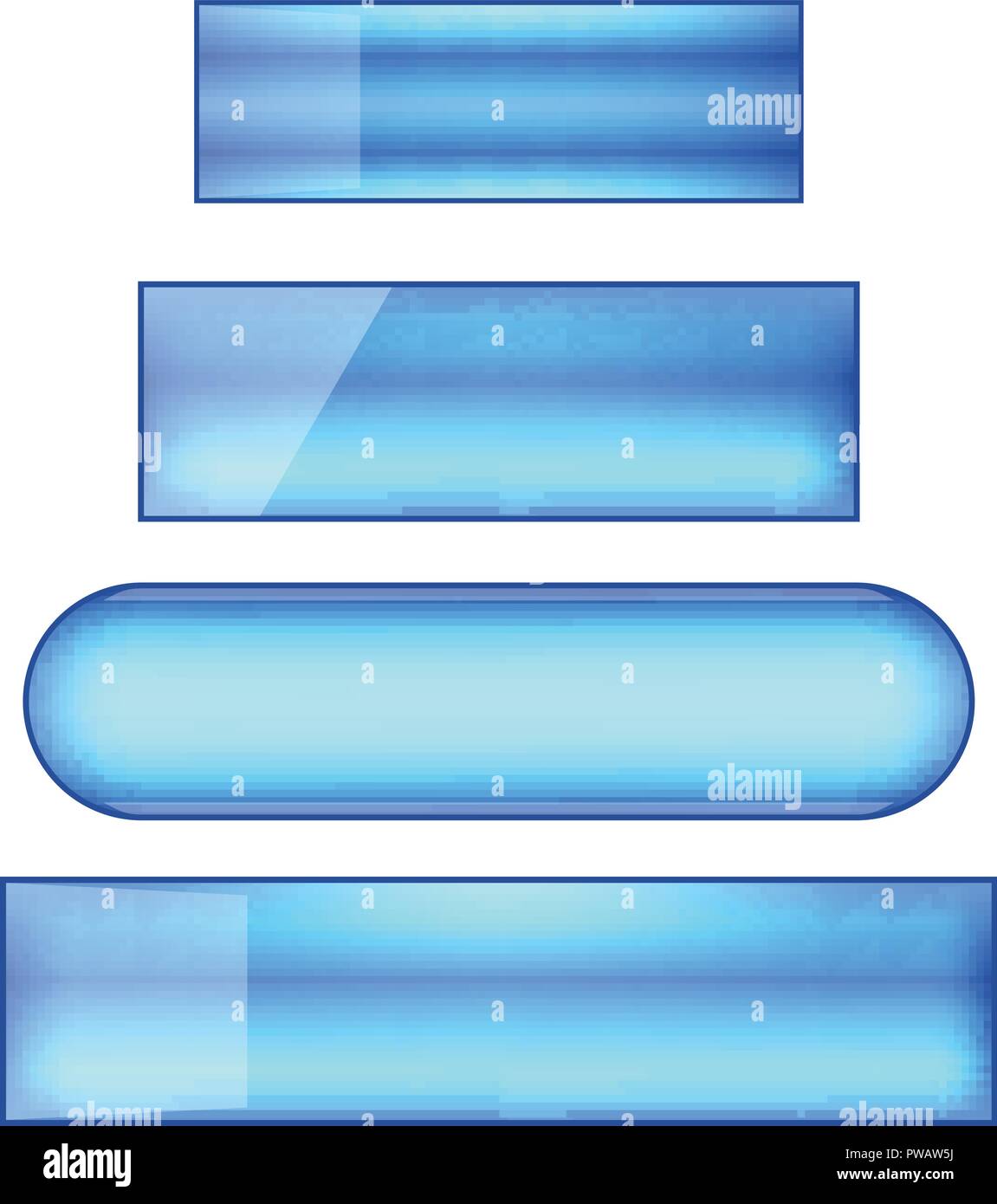 vector web buttons set - blue Stock Vector Image & Art - Alamy