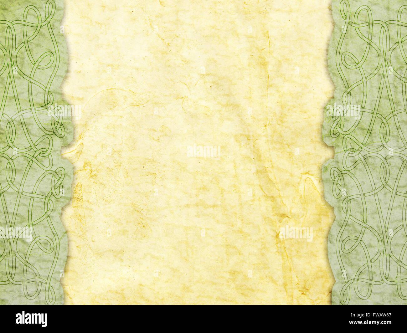 Old paper with celtic pattern Stock Photo - Alamy