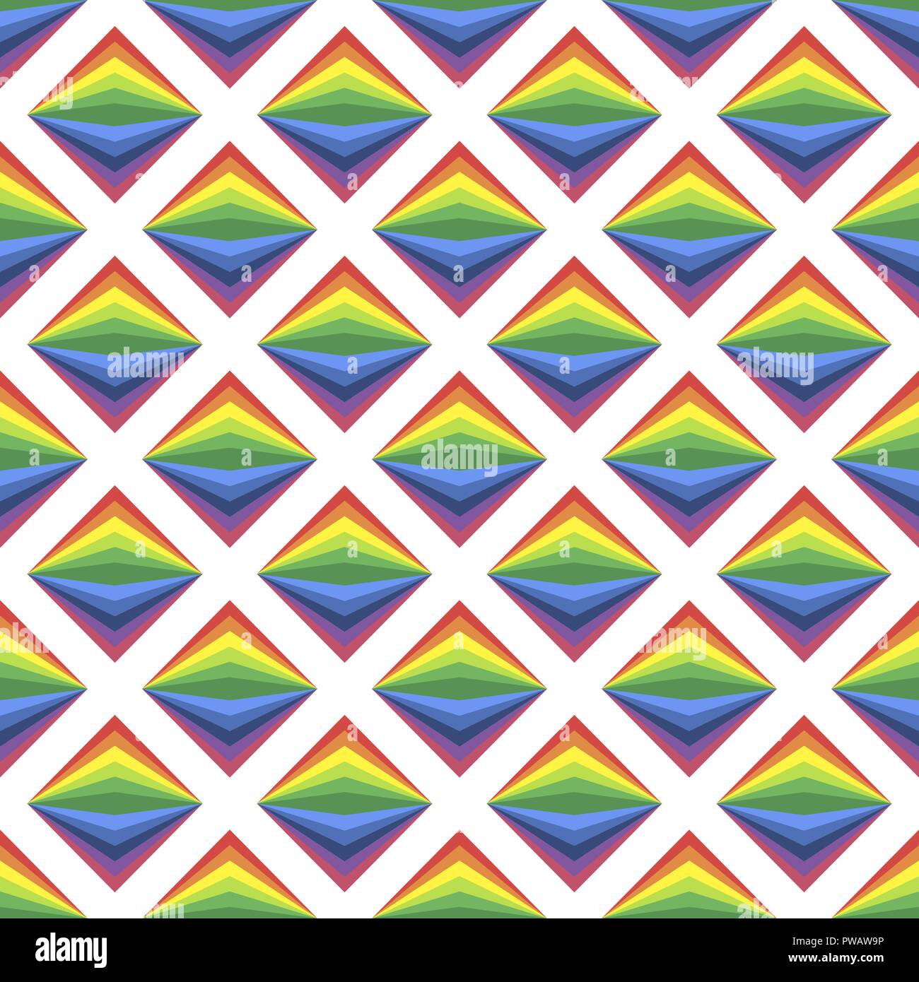 Simple art background with bright rainbow rombs Stock Vector Image ...