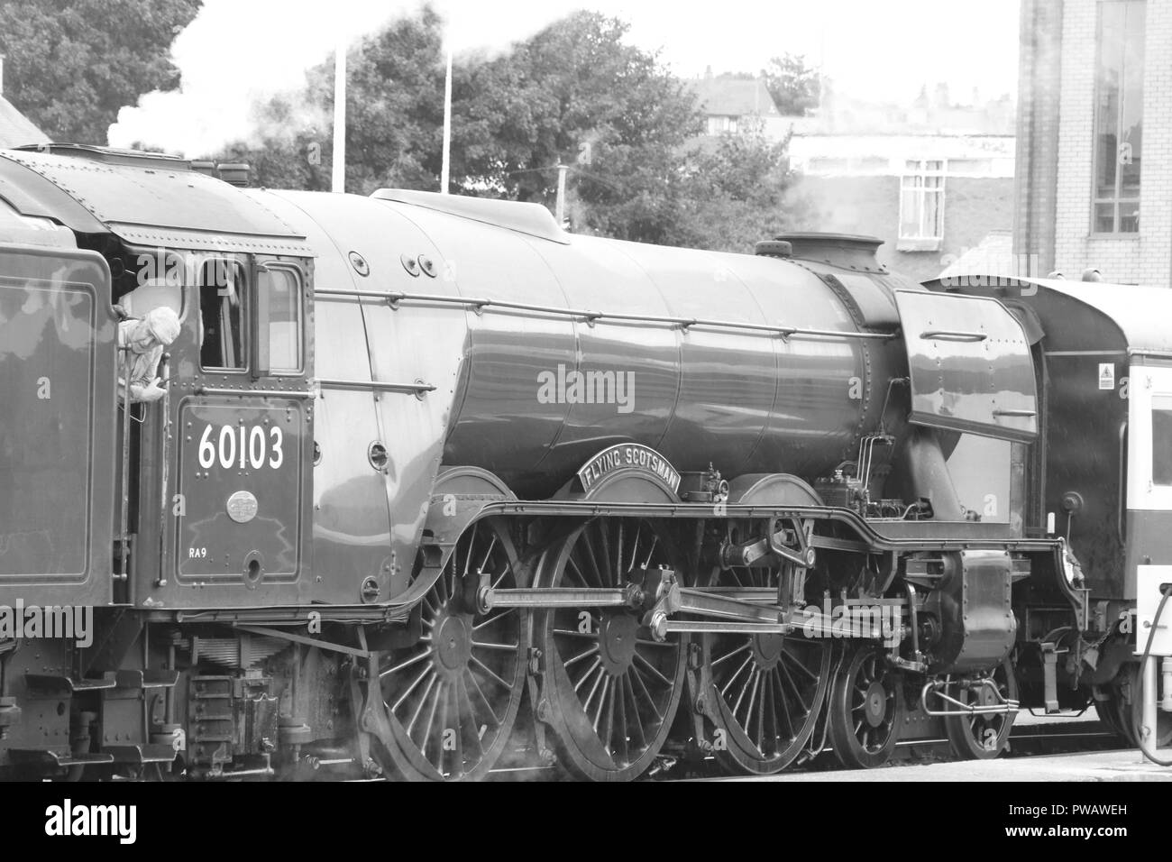 The Flying Scotsman. Holyhead Railway Station North Wales UK Stock ...