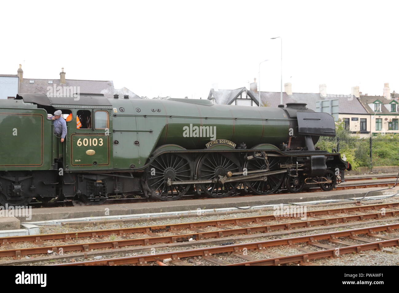 The Flying Scotsman. Holyhead Railway Station North Wales UK Stock ...
