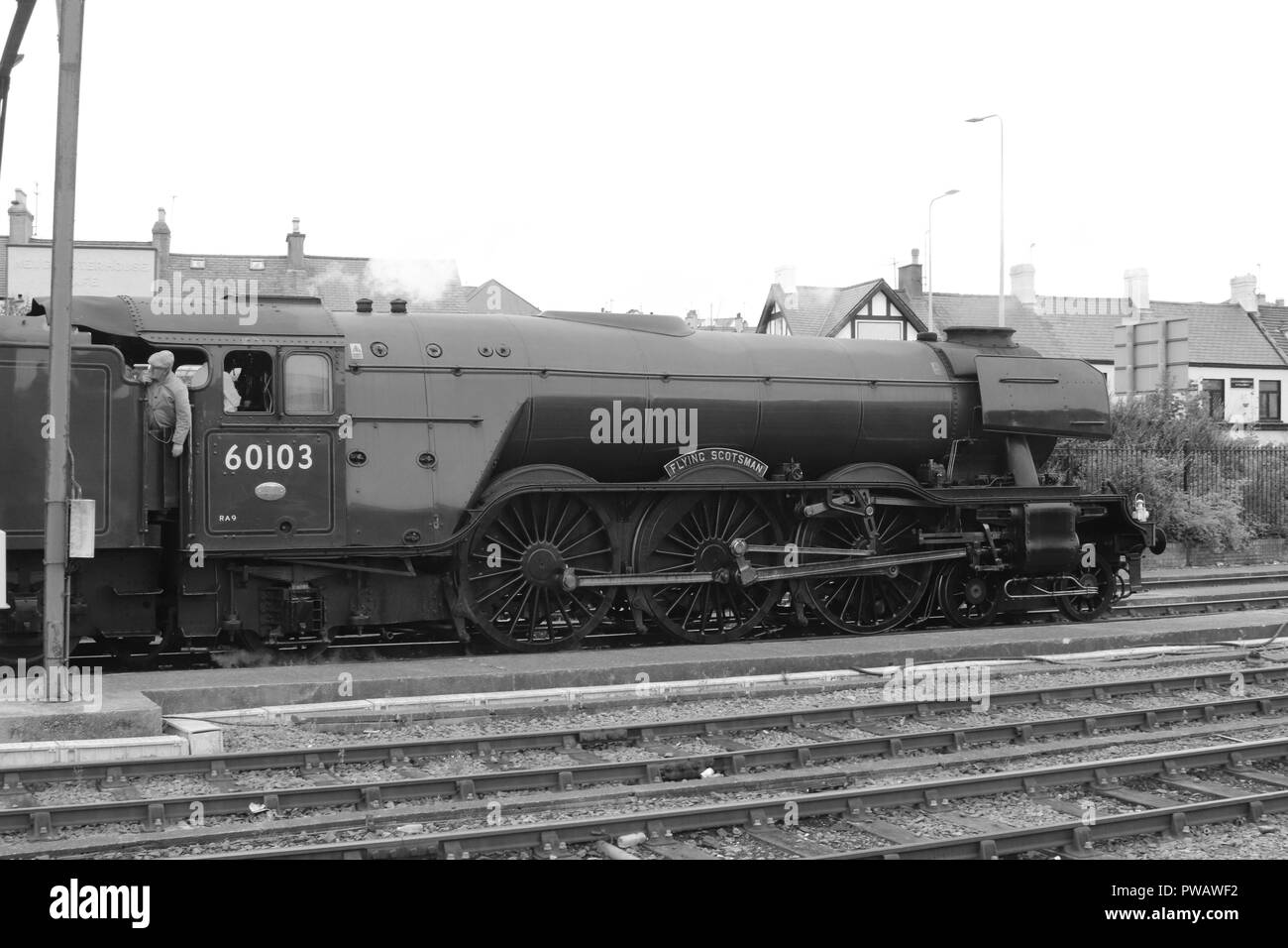 The Flying Scotsman. Holyhead Railway Station North Wales UK Stock ...