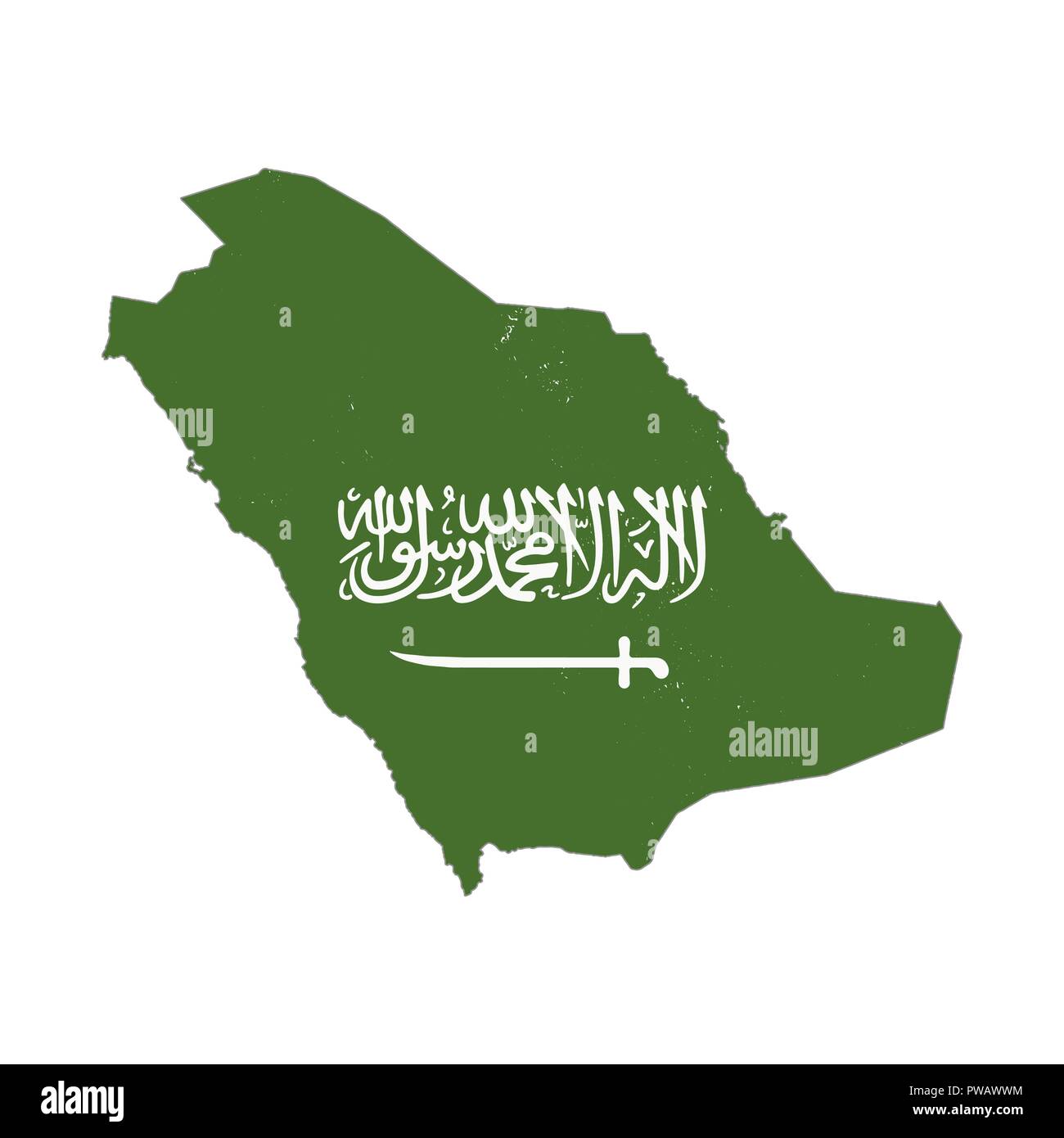 Saudi arabia flag outline Stock Vector Images - Alamy