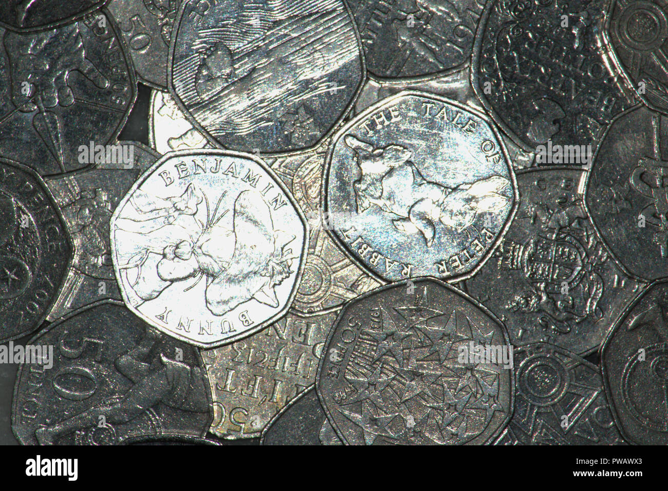 Commemorative 50p coin hi-res stock photography and images - Alamy