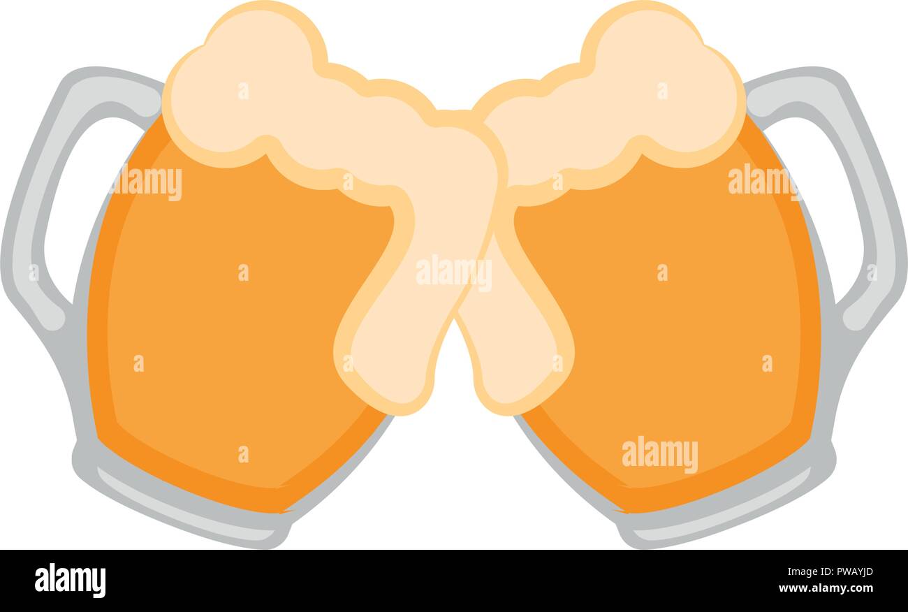 Beer mugs icon Stock Vector Images - Alamy