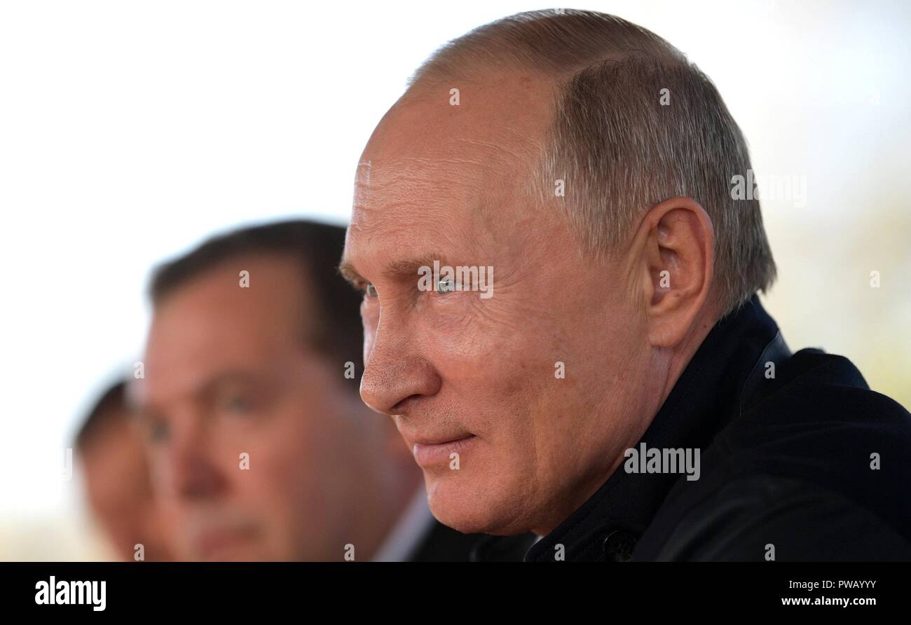 Russian President Vladimir Putin during a lunch with farm workers at ...
