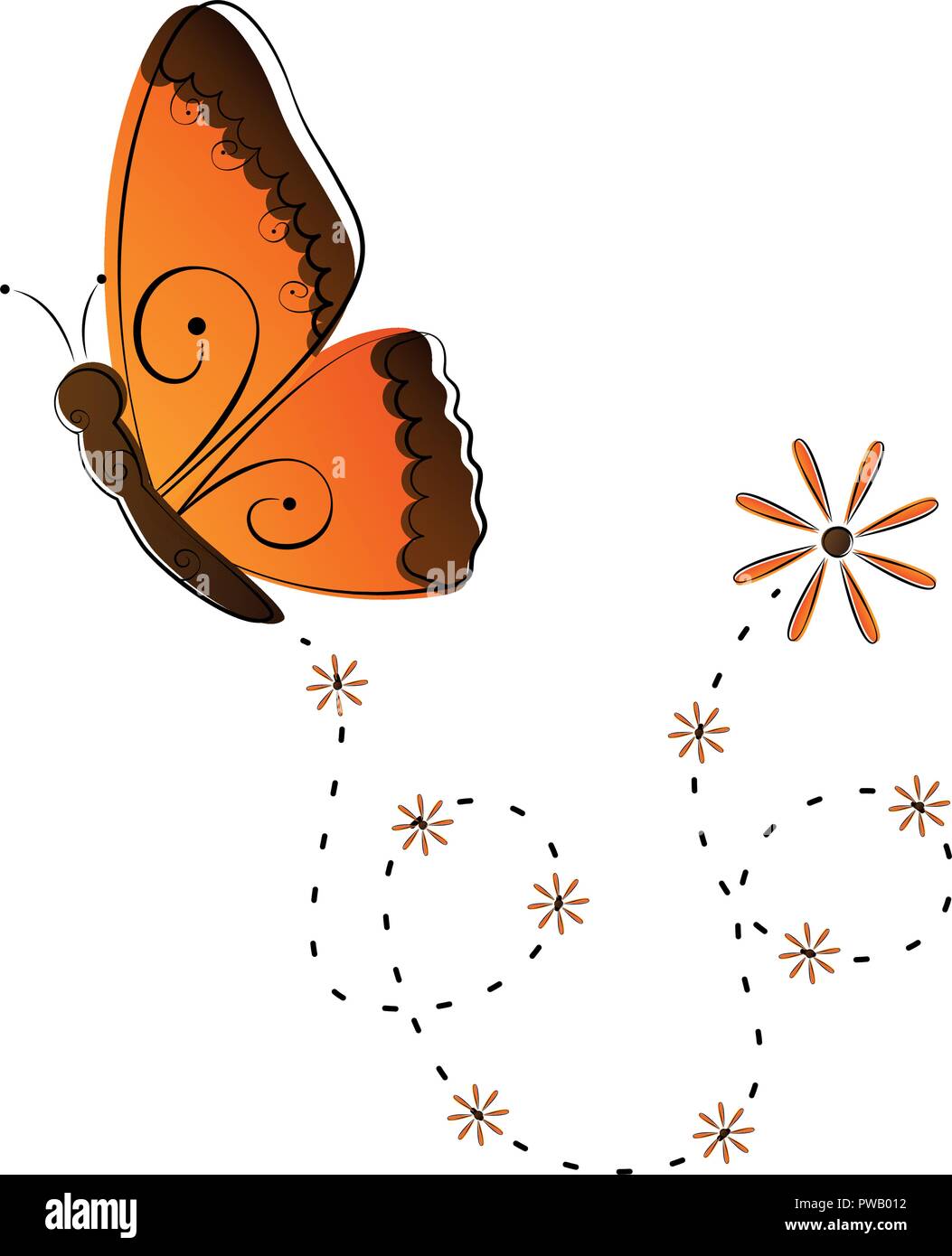 How To Draw A Butterfly Flying Butterfly Sketch Images – Browse