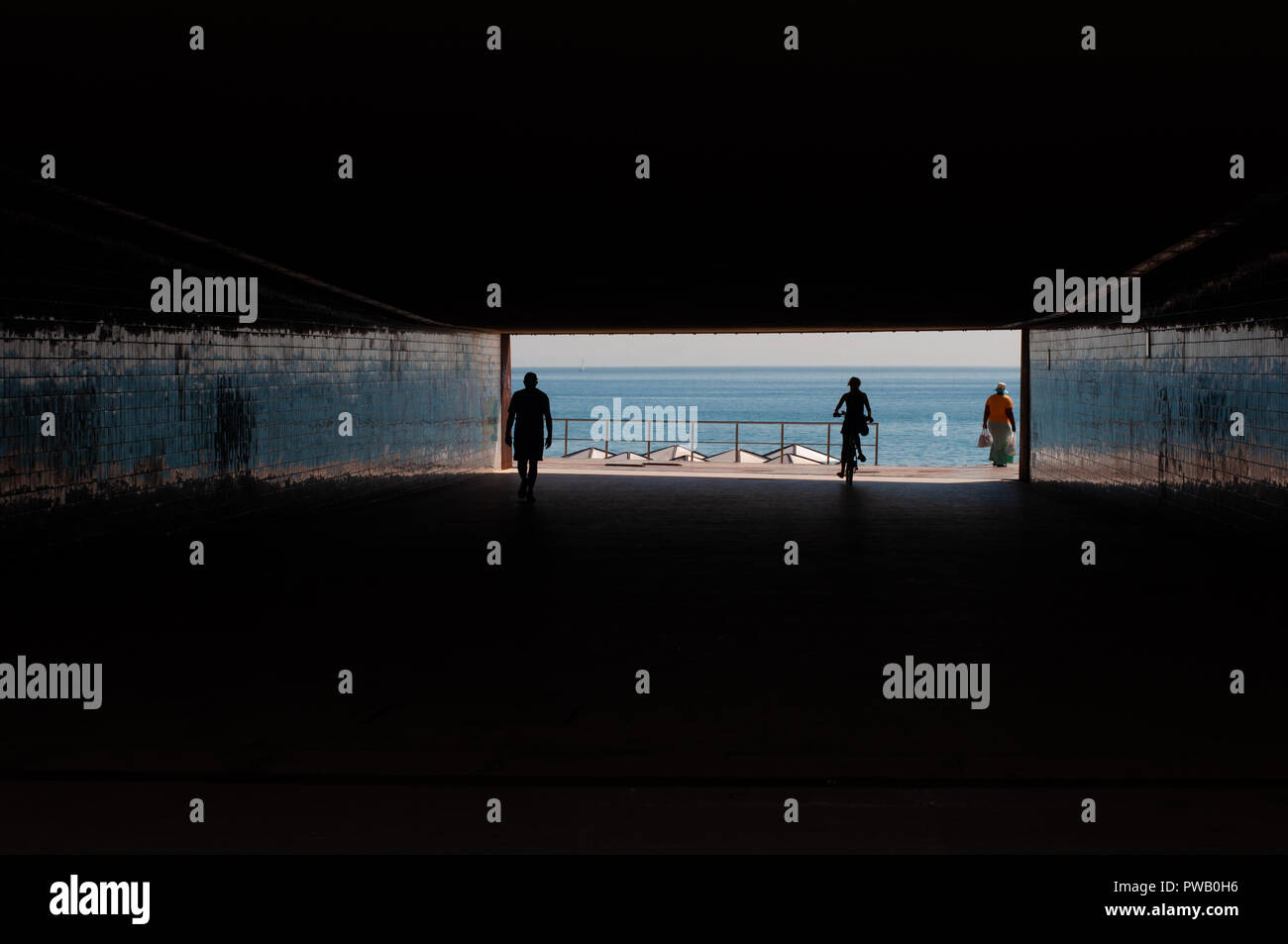 Underground passageway to the sea Stock Photo - Alamy