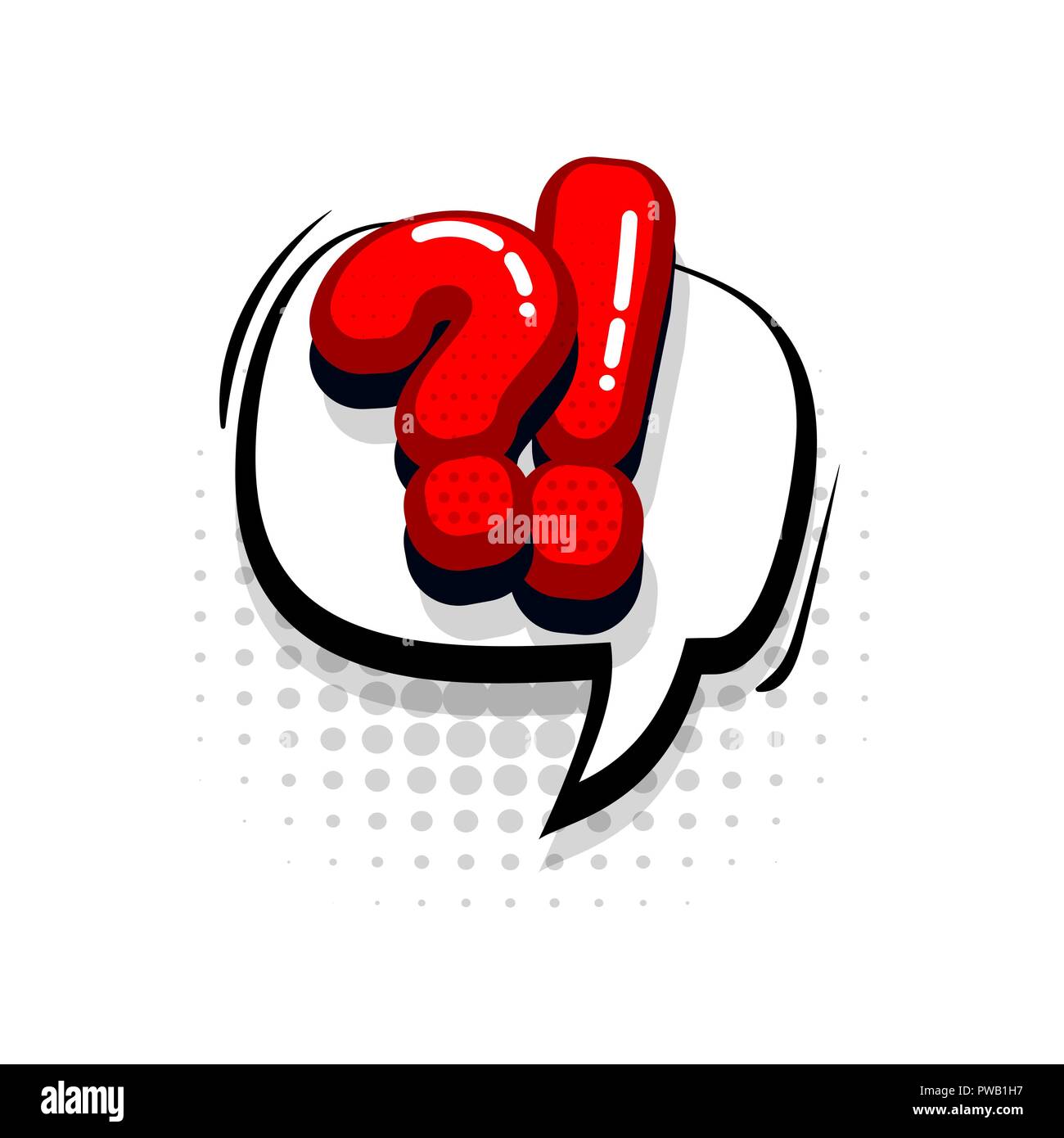 Comic question mark hi-res stock photography and images - Alamy