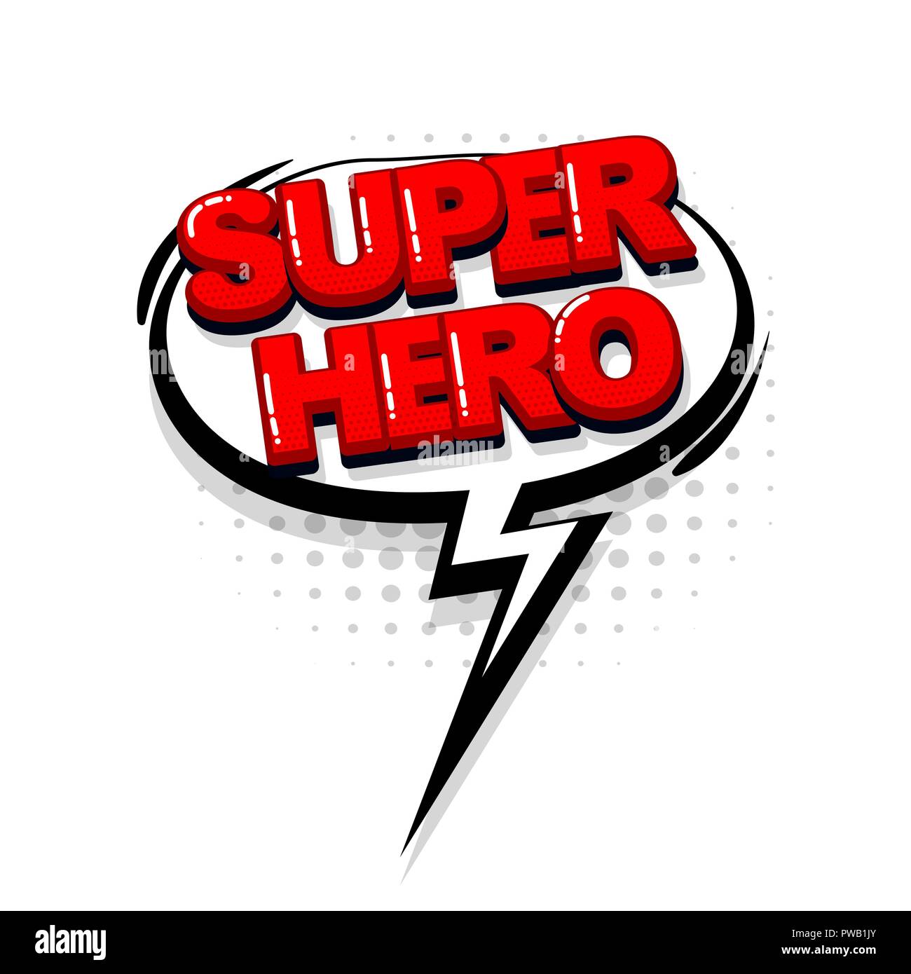 Pop Art Superhero Logos