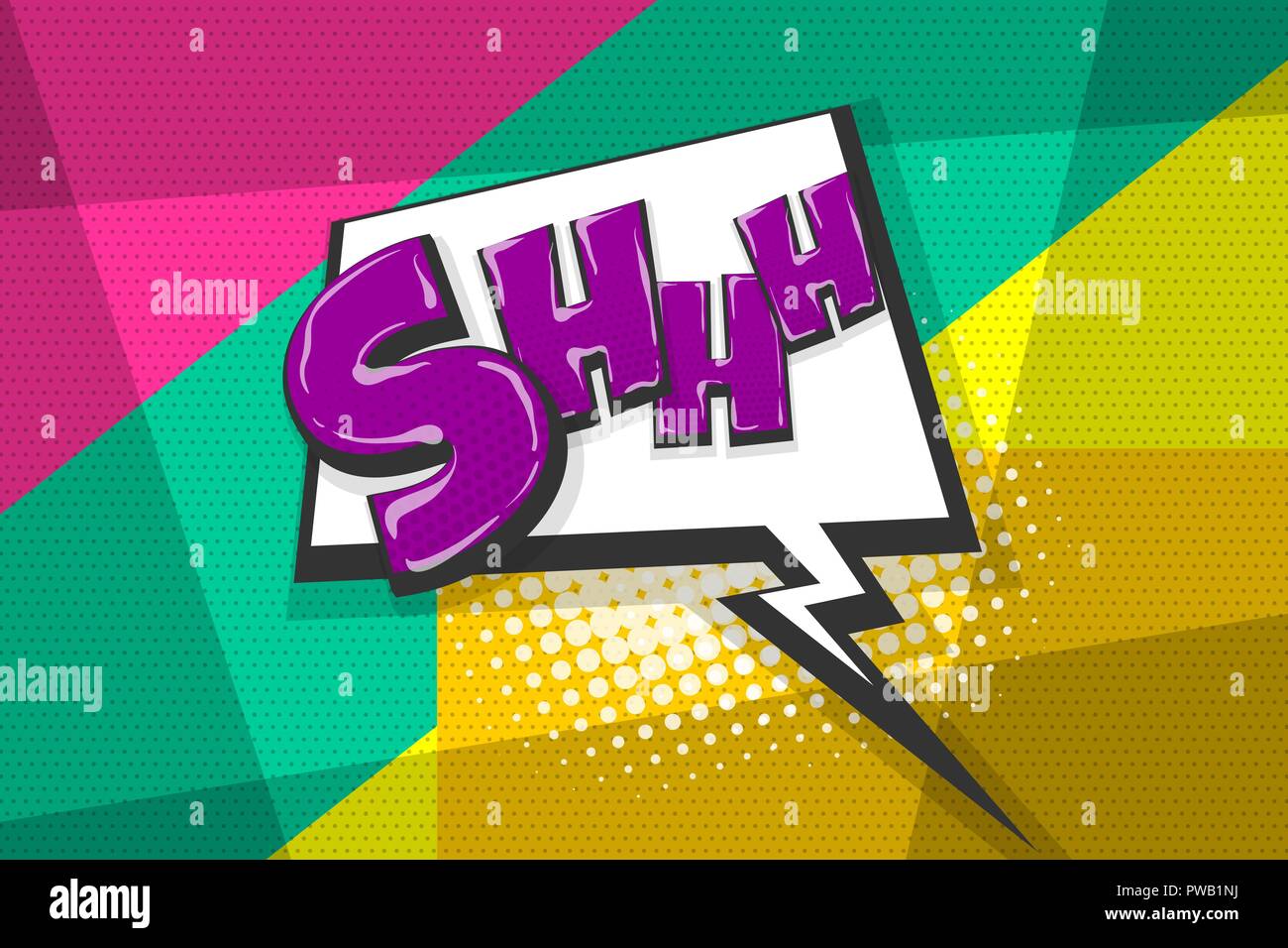 Shh font Stock Vector Images - Alamy