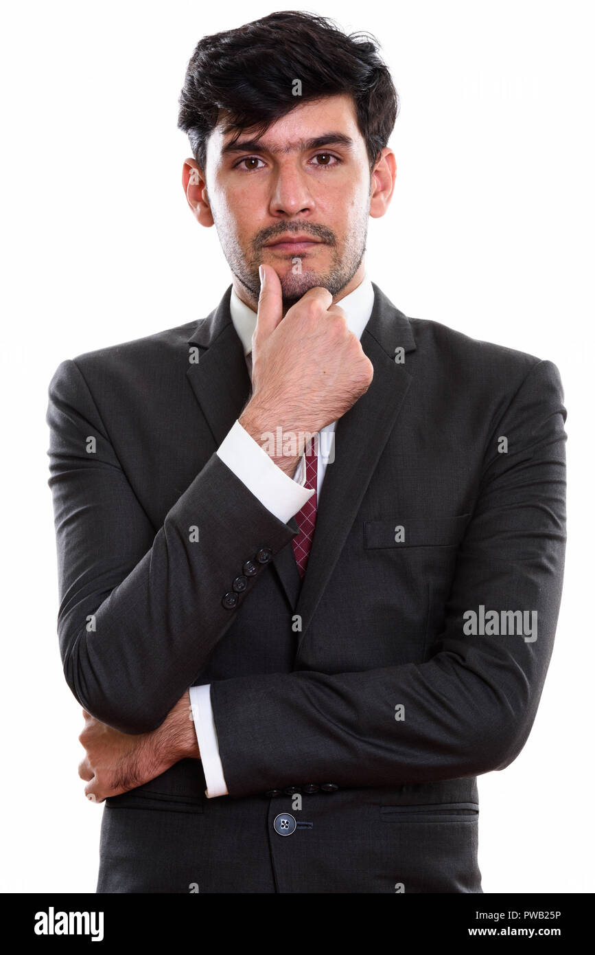 Vertical shot thoughtful businessman hi-res stock photography and ...