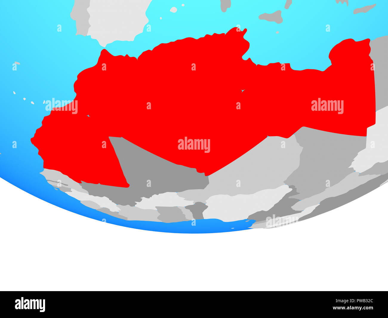 Map of northwest africa hi-res stock photography and images - Alamy
