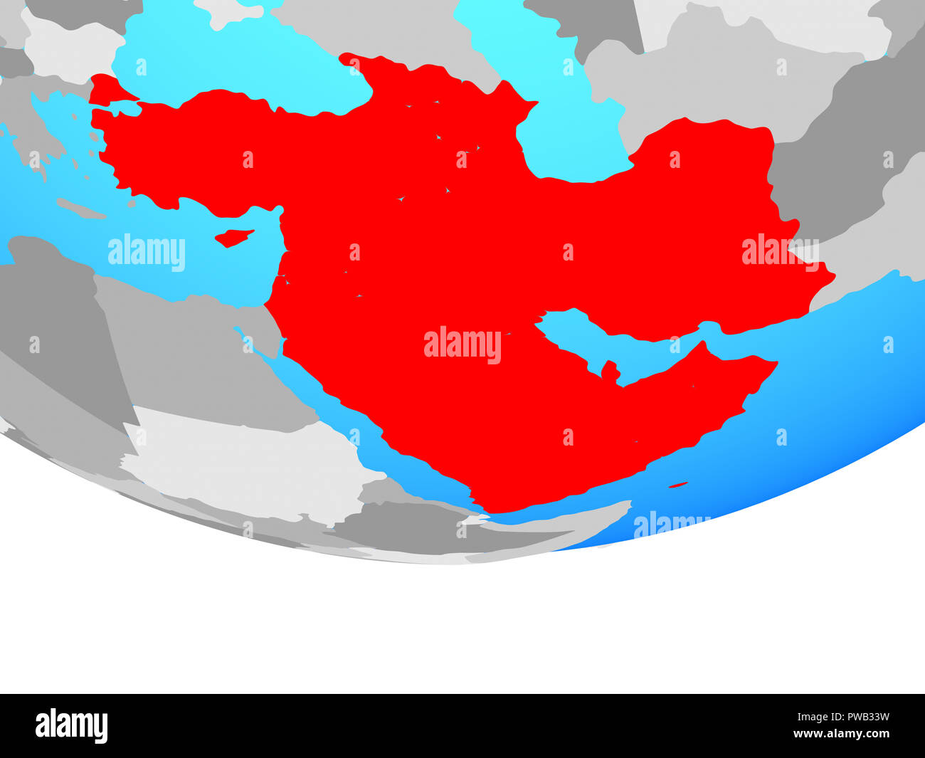 Western asia political map hi-res stock photography and images - Alamy