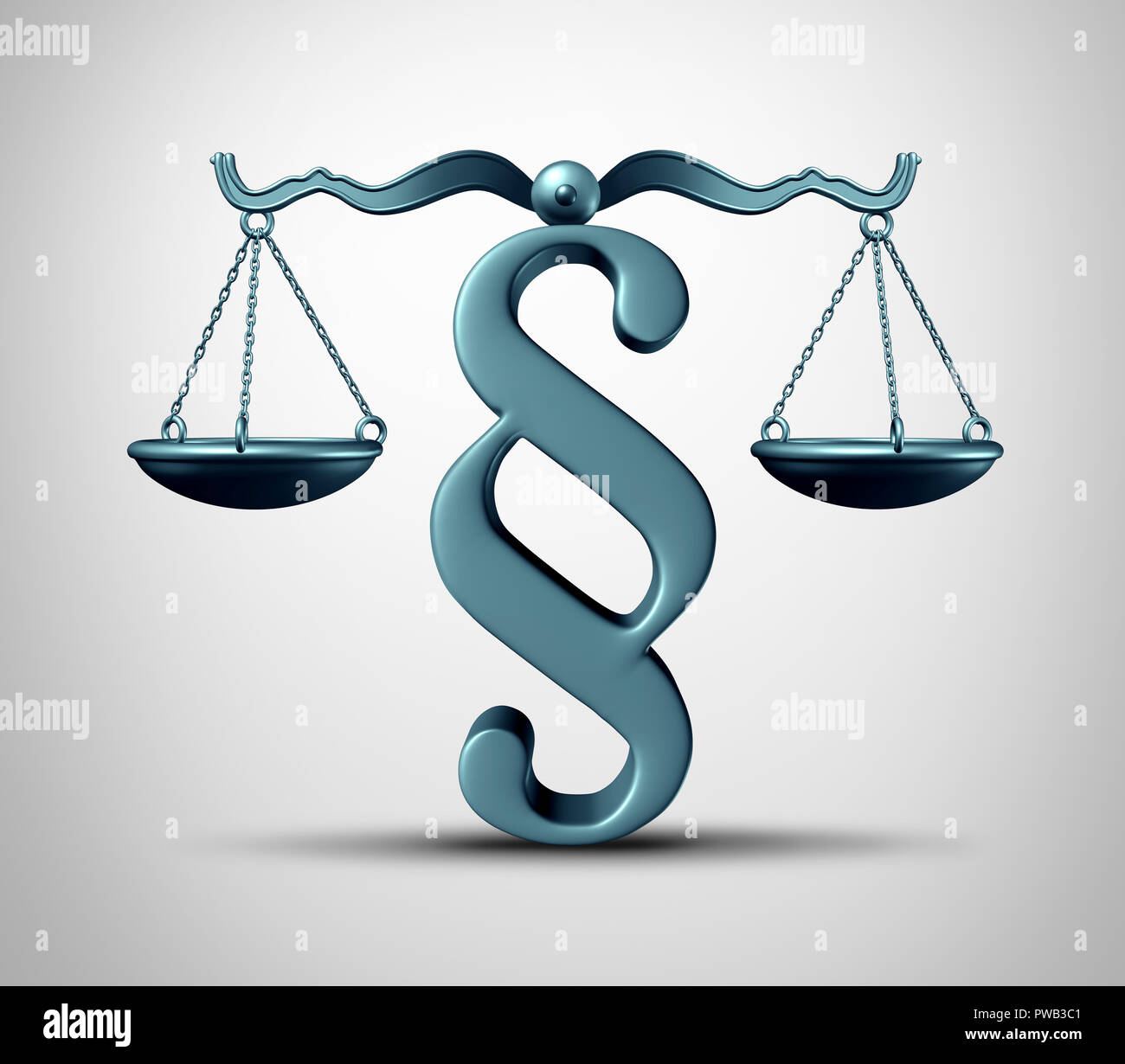 Paragraph sign legal symbol as a law scale balance with an arbitration or legislation icon as a ...
