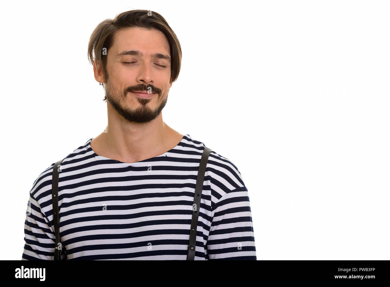 Portrait smiling man closed hi-res stock photography and images - Alamy