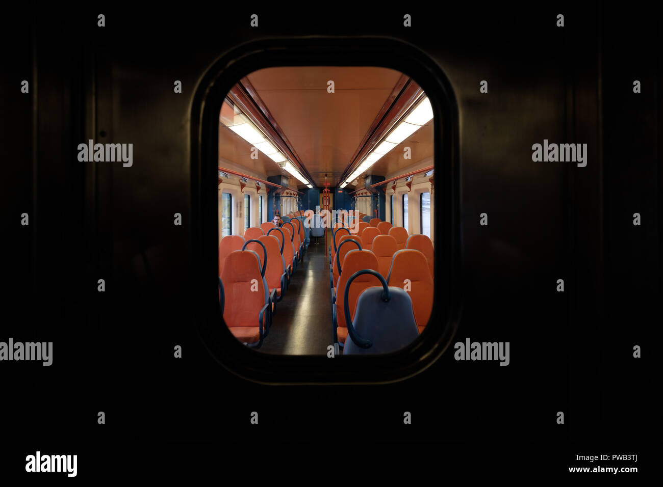Empty train carriage hi-res stock photography and images - Alamy