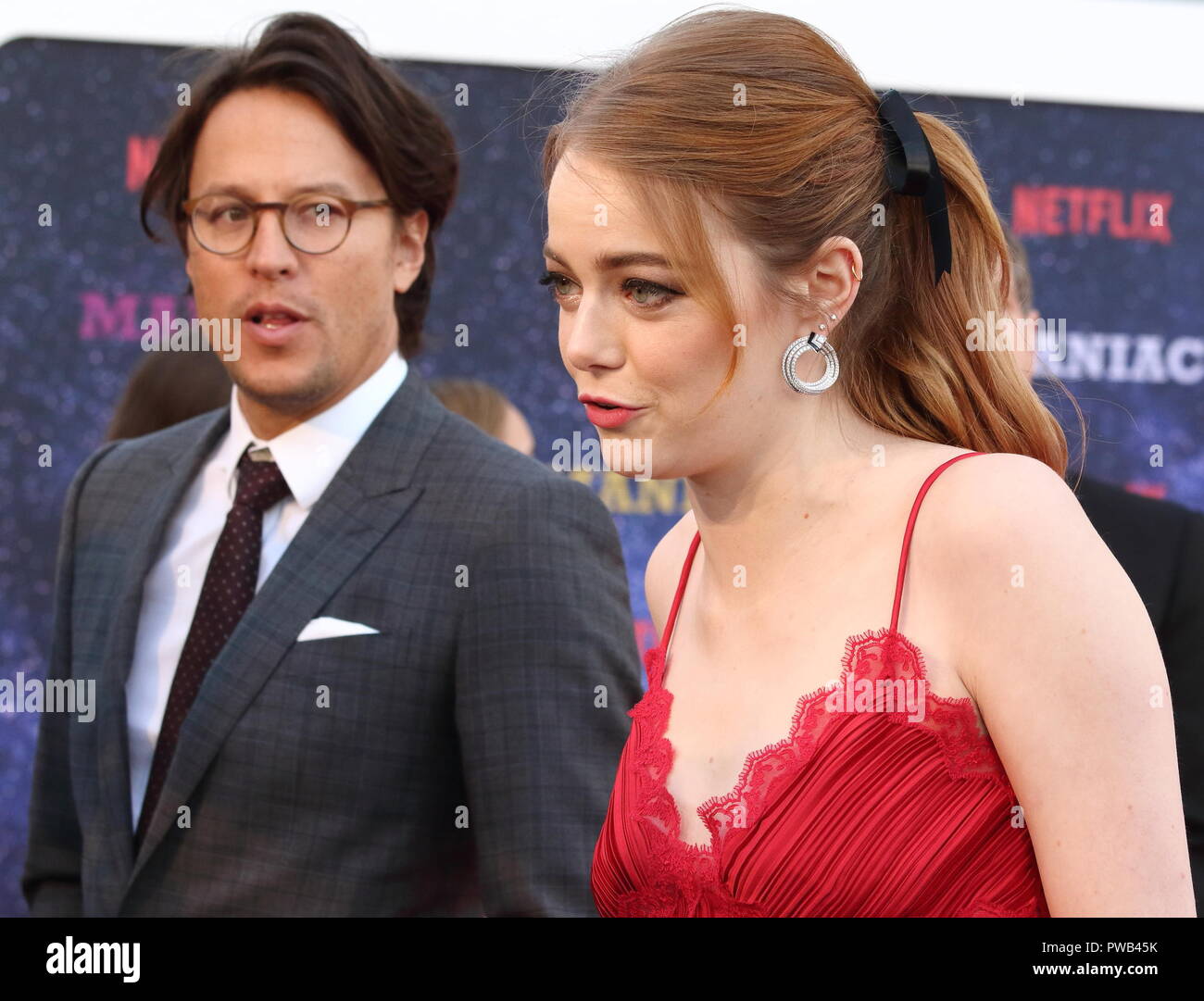 Maniac UK Netlix TV Premiere at the Southbank Centre, London Featuring: Emma Stone, Cary Joji ...