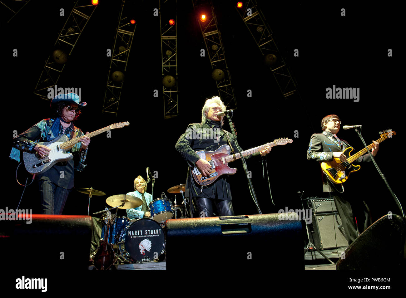 October 12, 2018 - Raleigh, North Carolina; USA - Musician MARTY STUART ...