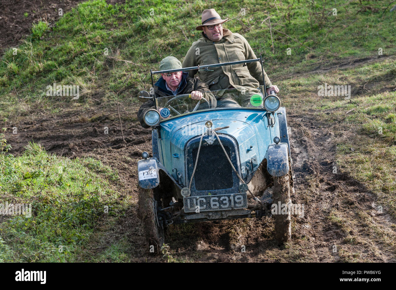 Cwm Whitton, near Knighton, Powys, Wales, UK. 14th October, 2018. The ...