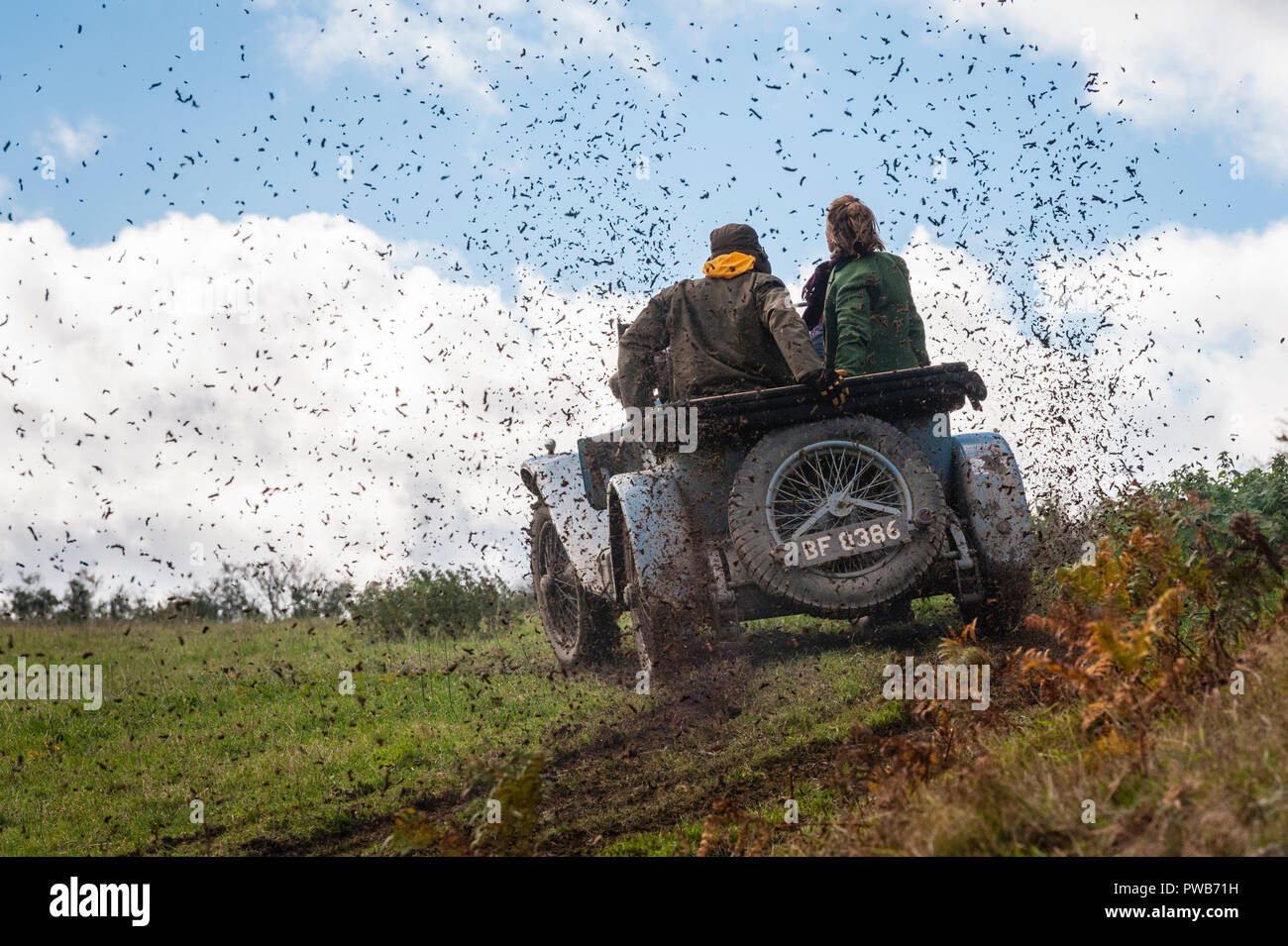 Cwm Whitton, near Knighton, Powys, Wales, UK. 14th October, 2018. The ...