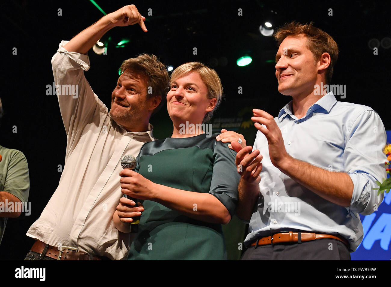 Munich, Germany. 14th Oct, 2018. v.re: Ludwig HARMANN, Katharina ...