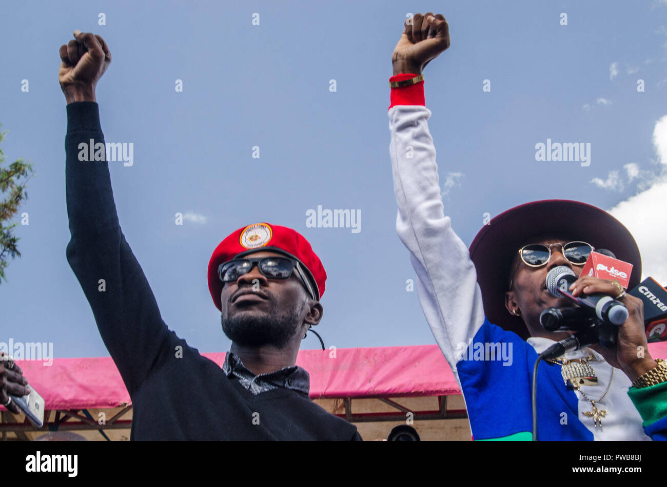 Nairobi, Kenya. 14th Oct, 2018. Hon. Kyagulanyi Sentamu AKA Bobi wine ...