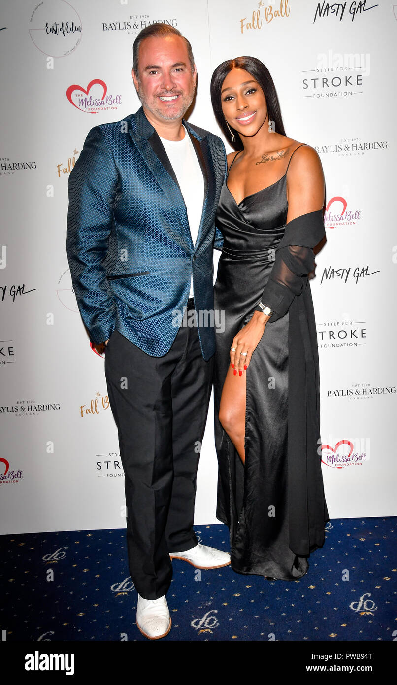 London, UK. 14th Oct, 2018. Nick Ede, Alexandra Burke attends gala ...