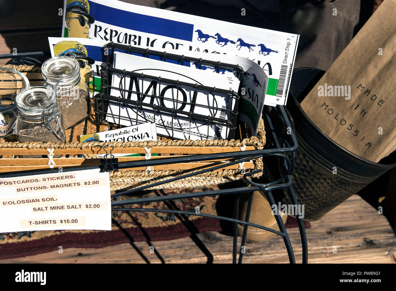 Dayton, Nevada, USA. 14th Oct, 2018. Items for sale at the trading post ...