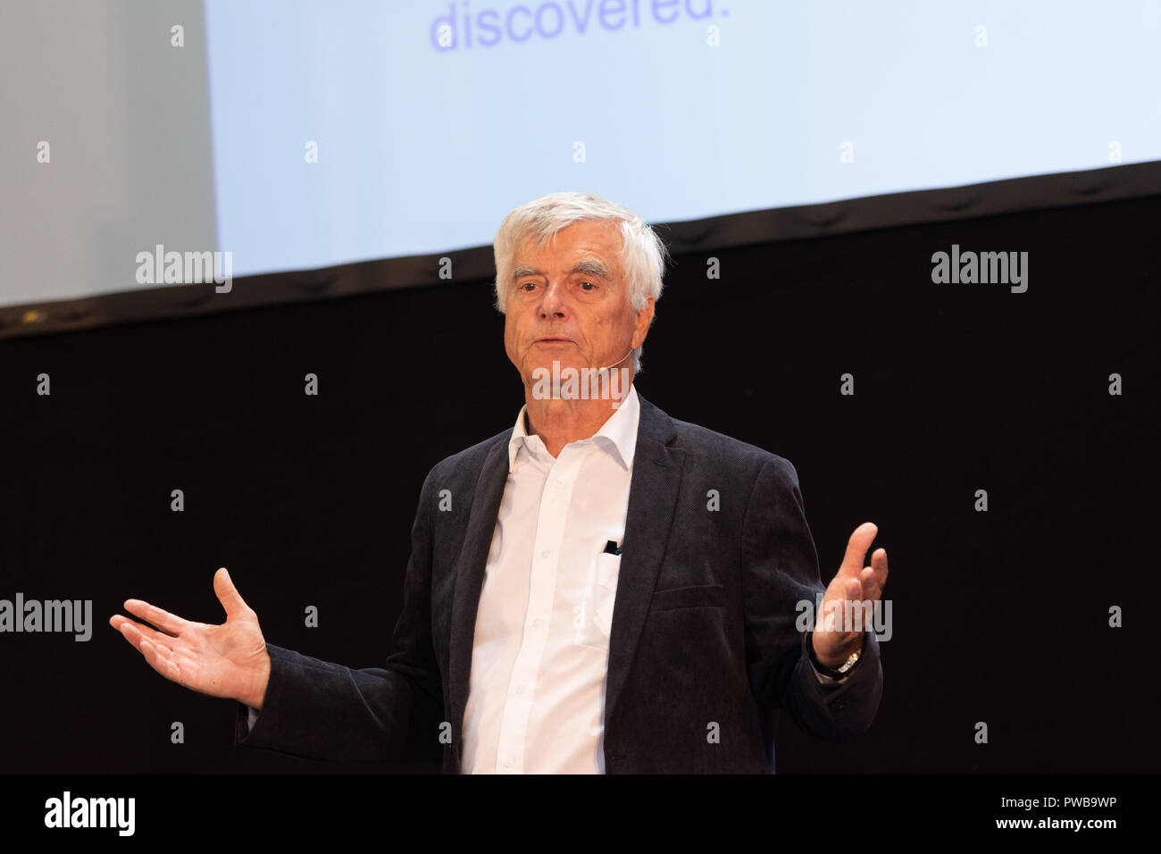 SPEYER, Germany - October 14th 2018: Ulf Merbold talks about his ...